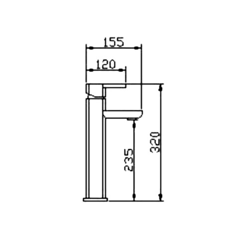 TALL BASIN MIXER 4001B - AALTO