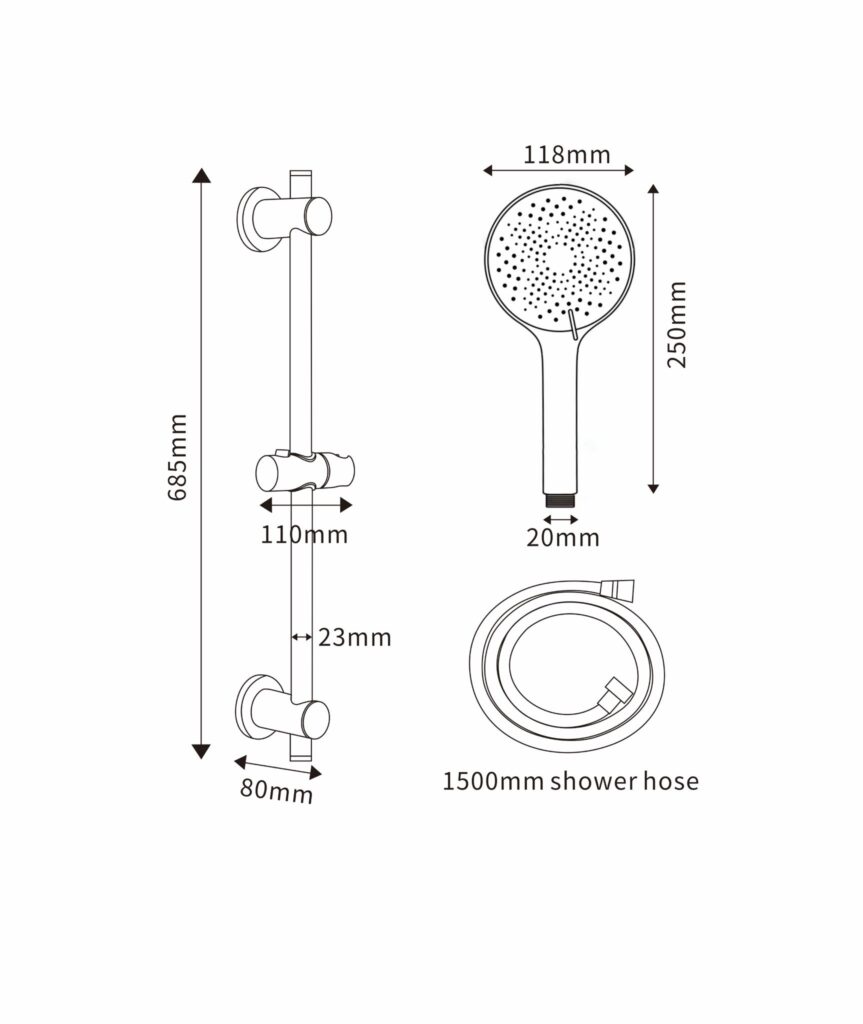 HAND SHOWERS SH-306GM - AALTO