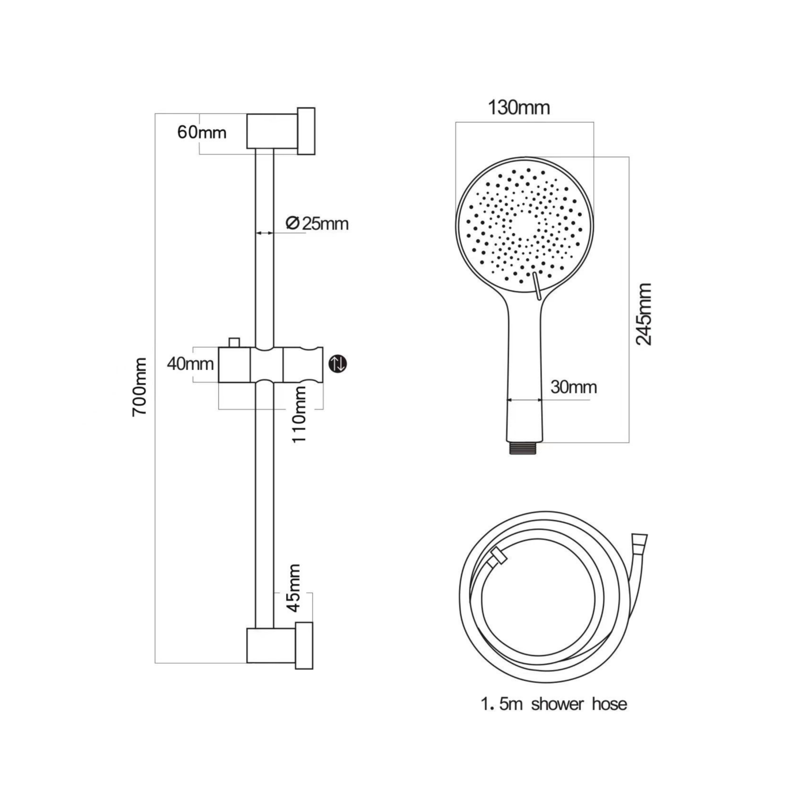 HAND SHOWER SH-306MG - AALTO